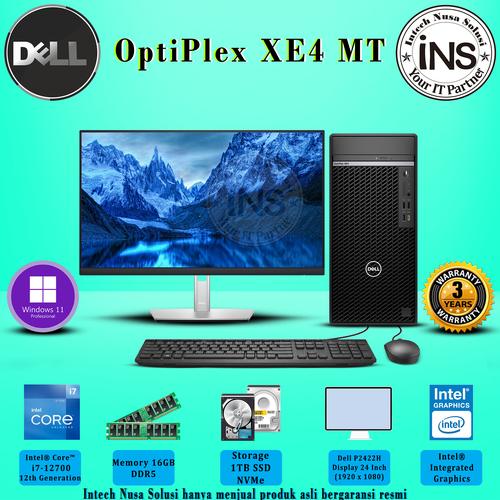 Jual PC DELL OptiPlex XE4 MT i7-12700 16GB 1TB SSD WIN11PRO 3YR + LED ...