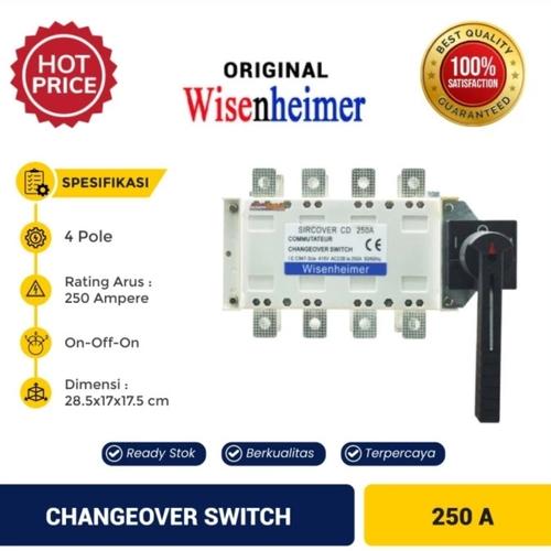Jual CHANGE OVER SWITCH 4P 250A COS OHM SAKLAR MANUAL WISENHEIMER - Jakarta Pusat - Cahaya ...