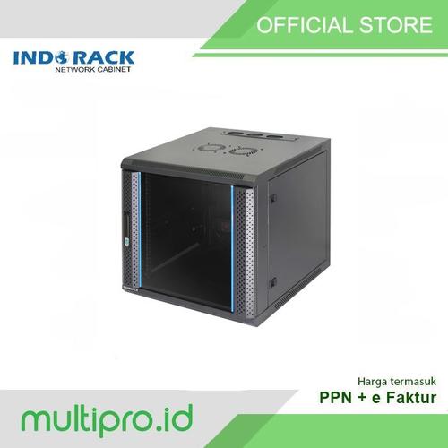 Promo Indorack 10U Wallmount Rack Depth 600mm Single Door 19" WIR6010S ...