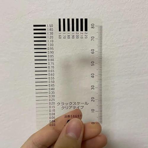 Jual Clear Crack Scale Card Type 58697 Shinwa ukur Keretakan Crack ...