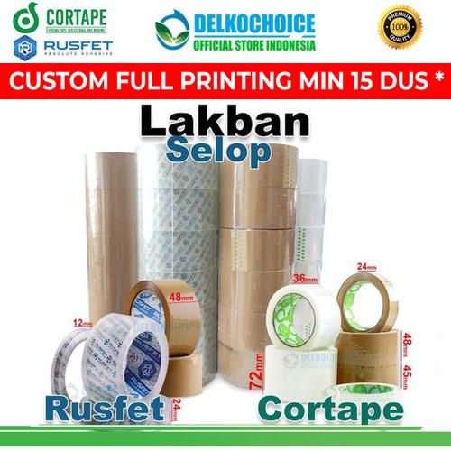 Jual Lakban Isolasi CORTAPE RUSFET Solatip OPP Tape VARIAN TERMURAH ...