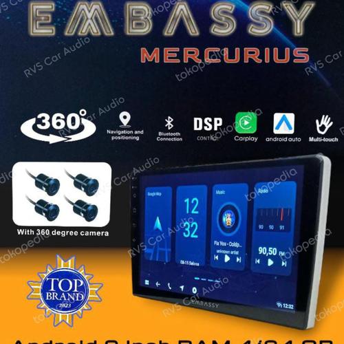 Jual headunit android mobil 9 inch ram 4gb embassy mercurius + kamera 360 - Kota Bogor - RVS Car ...