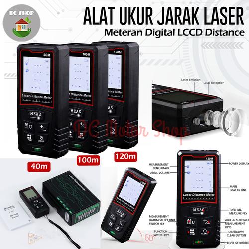 Jual Alat Ukur Jarak Laser Meteran Digital Distance 100 Meter 100M CP ...