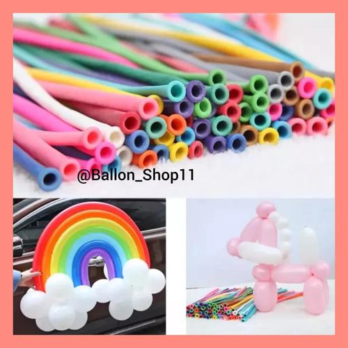Jual Satuan Balon Twist Metalik Balon Panjang Tebal Premium Wana ...