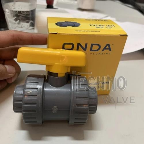 Jual BALL VALVE WATERMUR PVC ONDA SIZE 1/2" INCH - 1" INCH - 1/2 ...