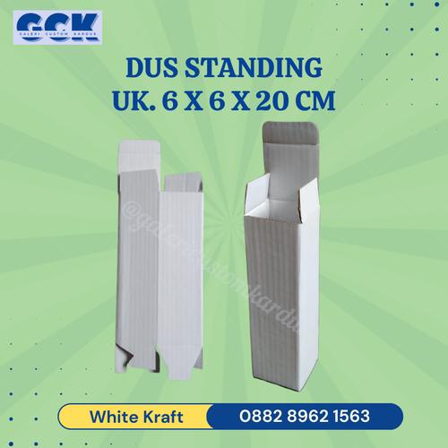 Jual Box/kardus putih bulak balik/dus botol standing uk.6x6x20cm baru ...