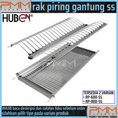 Jual rak piring gantung ss HUBEN | dish rack stainless steel gelas 2 ...
