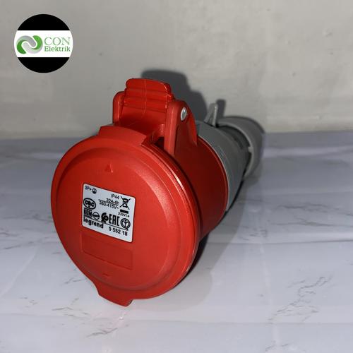 Jual LEGRAND FEMALE MOBILE MOUNTING 32A 3 PHASE 4 PIN IP44 - MERAH ...