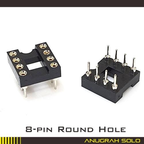 Jual Soket IC 8 Pin Lubang Bulat Socket IC 8P Round Pin 8pin Circular ...