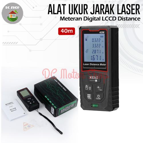 Jual Alat Ukur Jarak Laser Meteran Digital Distance 40 80 100 120 Meter ...