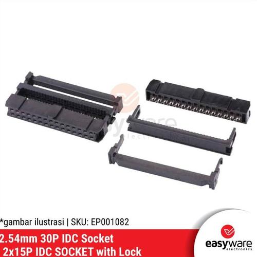 Jual 30P IDC SOCKET 2x15P IDC SOCKET FEMALE 30 PIN IDC KONEKTOR SOKET ...