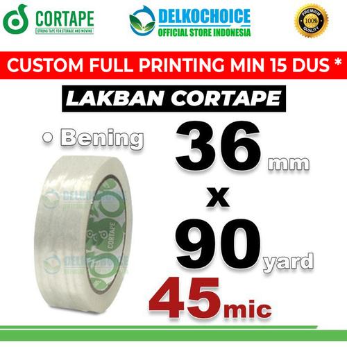 Jual Lakban 36mm x 90yard CORTAPE BENING Plakban Isolasi OPP Tape ...