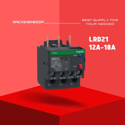 Jual THERMAL OVERLOAD RELAY LRD21 12A-18A SCHNEIDER LRD 21 ORIGINAL SNI ...