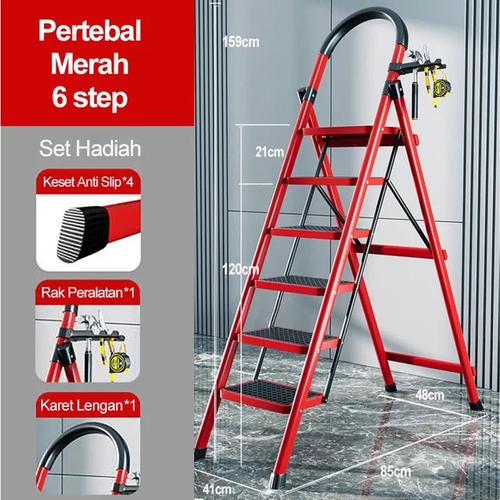 Jual Step Tangga Rumah Lipat Tangga Besi Household Steel Ladder Baja ...