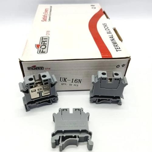 Jual Terminal Viking 16mm Fort Terminal Blok TUK 16N Abu-abu Block ...