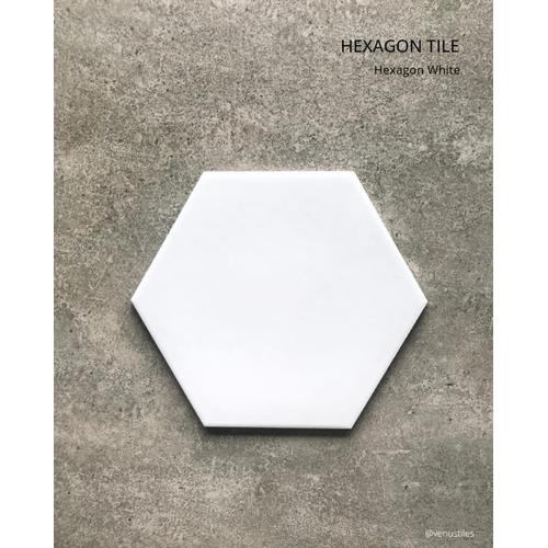 Jual Keramik Hexagonal Putih Type Venus Hexagon Tile White Matt - Kota ...