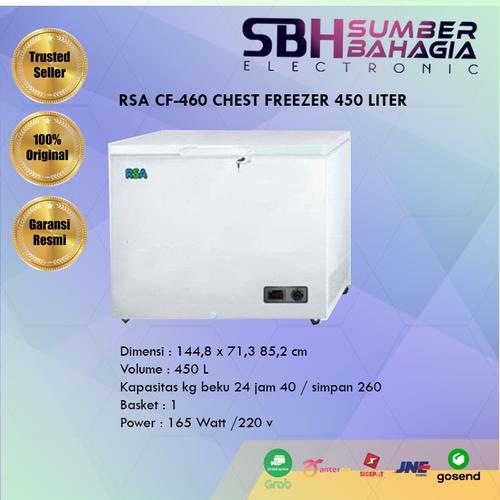 Jual RSA CF-460 CHEST FREEZER 450 LITER (NEW) ( KHUSUS BANDUNG) - Kota ...