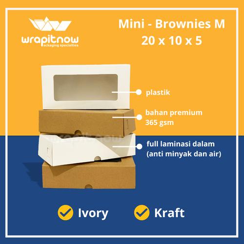 Jual (20 Pcs) Dus 20x10x5 Box Bolu Fudgy Brownies Sate Taichan Bolen ...