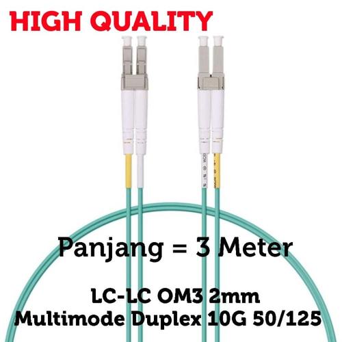 Jual LC - LC OM3 Multimode Duplex 10G 3m Fiber Optical FO Patch Cord ...