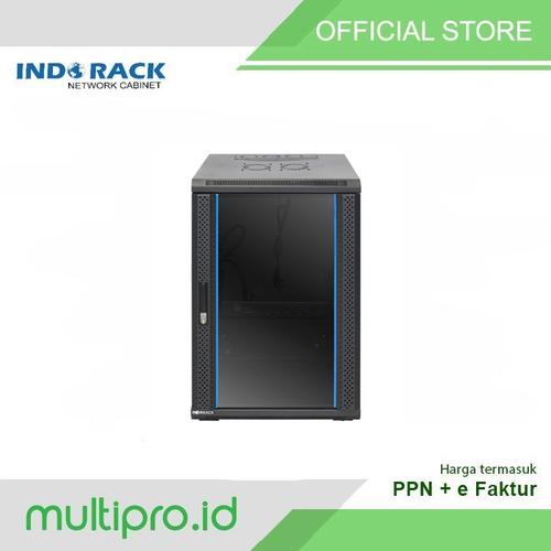 Promo Indorack 15U Wallmount Rack Depth 600mm Single Door 19" WIR6015S ...