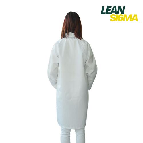 Jual baju smock ESD antistatic jas lab clean room - Putih, M - Jakarta ...