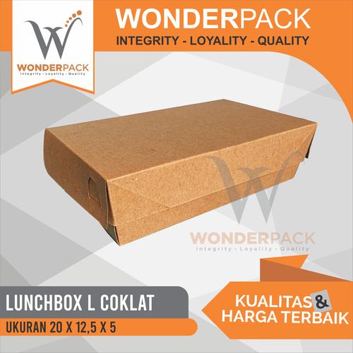 Jual PAPER LUNCH BOX MAKANAN AYAM GEPREK NASI GORENG SNACK KRAFT COKLAT ...