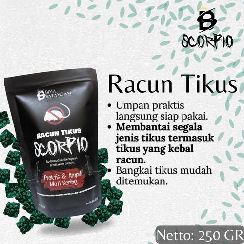 Promo Racun Tikus Paling Ampuh dan Praktis Mati Kering 200gr - SCORPIO - 50 Gr - Kota Denpasar ...