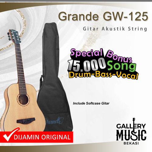 Jual Grande GW 125 Gitar Akustik String Size 3/4 / GW125 Original - NA - Kota Bekasi - Gallery ...