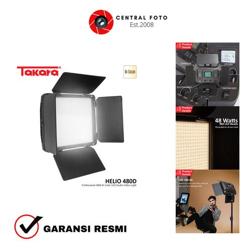 Jual Takara HELIO 480D Bi-Color LED Lighting Studio Video Light 48W ...