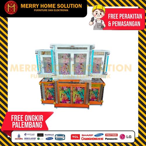Jual meja tv aluminium/rak tv minimalis / buffet tv furniture palembang ...