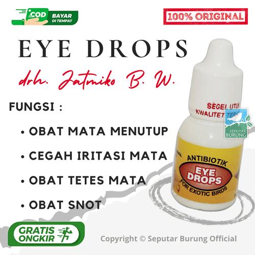 Jual EYE DROPS - Obat Burung Tetes Mata Snot Berair Menutup Bengkak ...