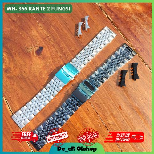 Jual STRAP TALI JAM RANTAI METAL SOLID LURUS / KUPING 22MM 24MM 2 ...