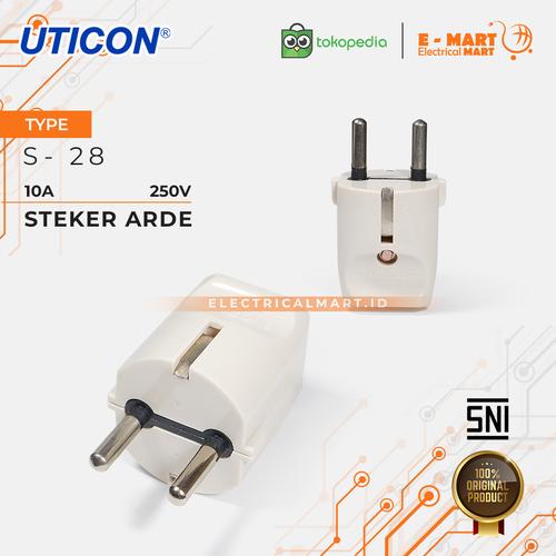 Jual UTICON STEKER ARDE S-28 COLOKAN BULAT / STEKER UTICON GROSIR ...