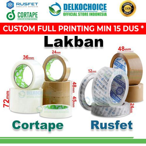 Jual Lakban Isolasi CORTAPE RUSFET Solatip OPP Tape VARIAN TERMURAH ...