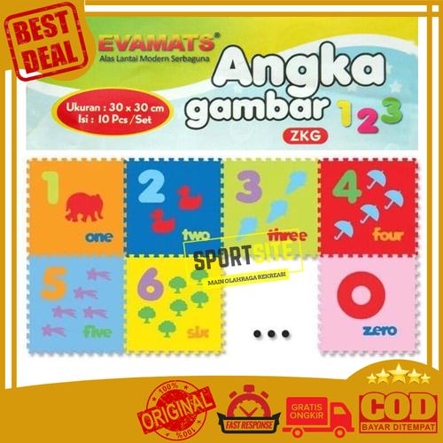 Jual Evamat Angka Gambar. Karpet Karet Puzzle Mainan Anak Berhitung ...