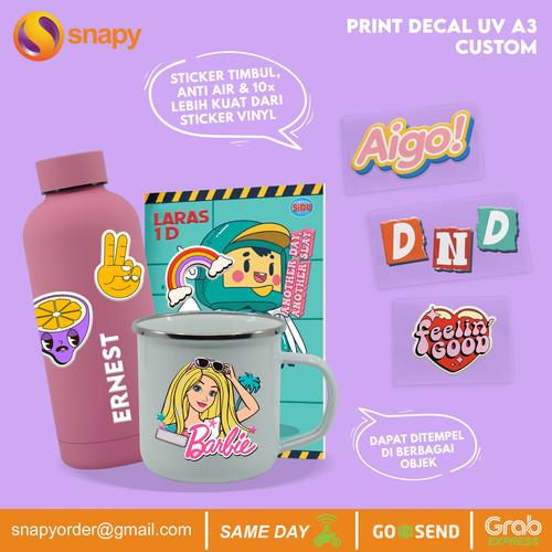 Promo DECAL KERING STIKER DTF UV CUTTING STICKER WARNA - A5, MOTIF 1 ...