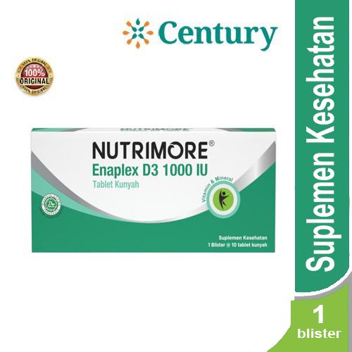 Promo NUTRIMORE ENAPLEX D3 1000 IU 1 BLISTER @10 TABLET KUNYAH / SUPLEMEN KE - Jakarta Pusat ...