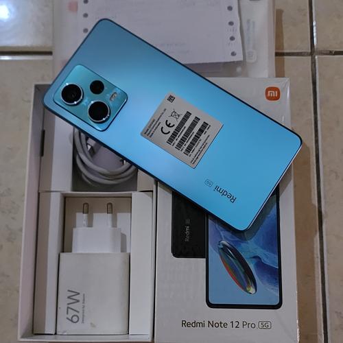 Jual Xiaomi Redminote 12 Pro 5G 8/256Gb TaM, warna Biru,kondisi 99 9% ...