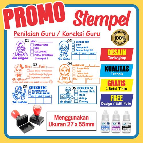 Jual STEMPEL NILAI GURU REWARD MURAH / CETAK STEMPEL CHECKED PENILAIAN ...