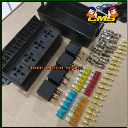 Jual box relay sekring mobil universal. fuse box plus relay. soket ...
