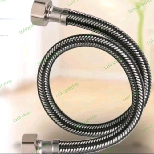 Jual Selang flexible hose 30cm,40cm,50,cm,60cm,80cm,100cm/fleksibel closet - 100cm - Jakarta ...