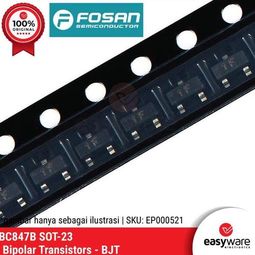 Jual Transistor BC847B SOT-23 1F BC847 B BC 847 BC847 SMD 1F Bipolar ...
