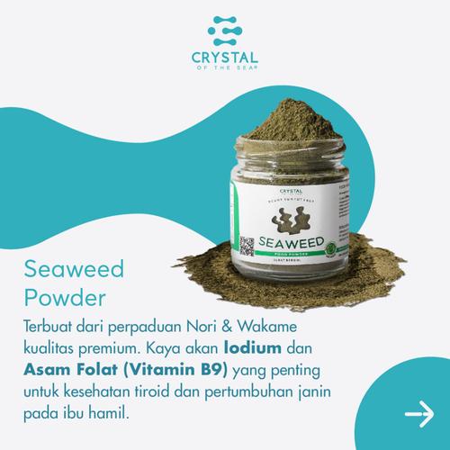 Jual Crystal of the Sea Seaweed Powder Bubuk Rumput Laut / Bubuk Nori ...