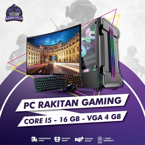 Jual PC RAKITAN CORE i5|MONITOR|KEYBOARD MOUSE UNTUK GAME EDITING FULL ...