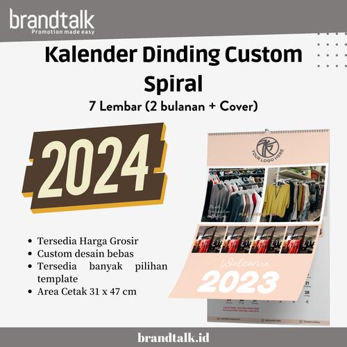 Jual Cetak Kalender Dinding Custom 2024 - Jilid Spiral - 7 lembar ...