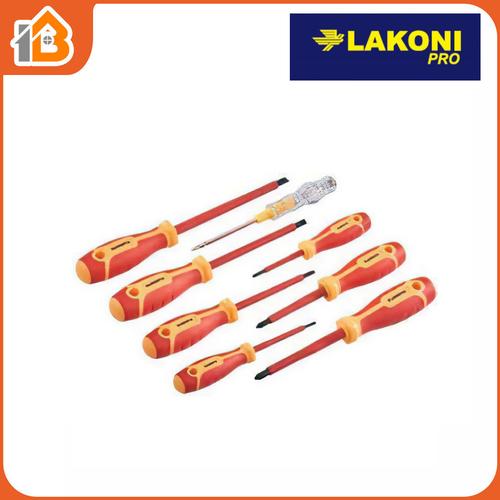 Jual LAKONI PRO JETJO TOOLS 111589 OBENG SET LISTRIK SCREWDRIVER SET 8 ...