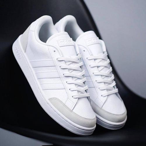 Jual sepatu pria casual cloutfoam | sneakers putih polos pria wanita 36 ...