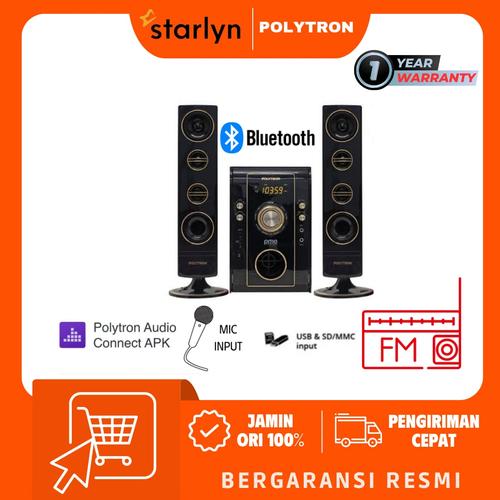 Promo POLYTRON 9526 Multimedia Bluetooth Speaker PMA9526 Radio PMA 9526 /B - WRAPPING Cicil 0% ...