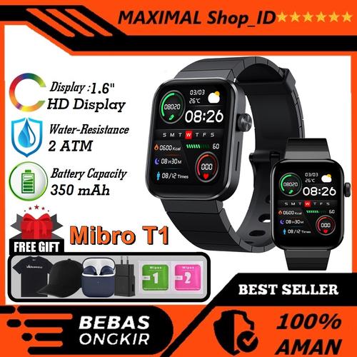 Jual Mibro T1 Smartwatch 1.6"Amoled Bluetooth Call 2ATM Jam Tangan ...