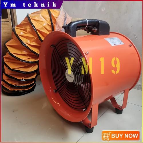 Jual Kipas Blower Portable Ventilator 12 Inch Slang Flexible Duct 5 ...